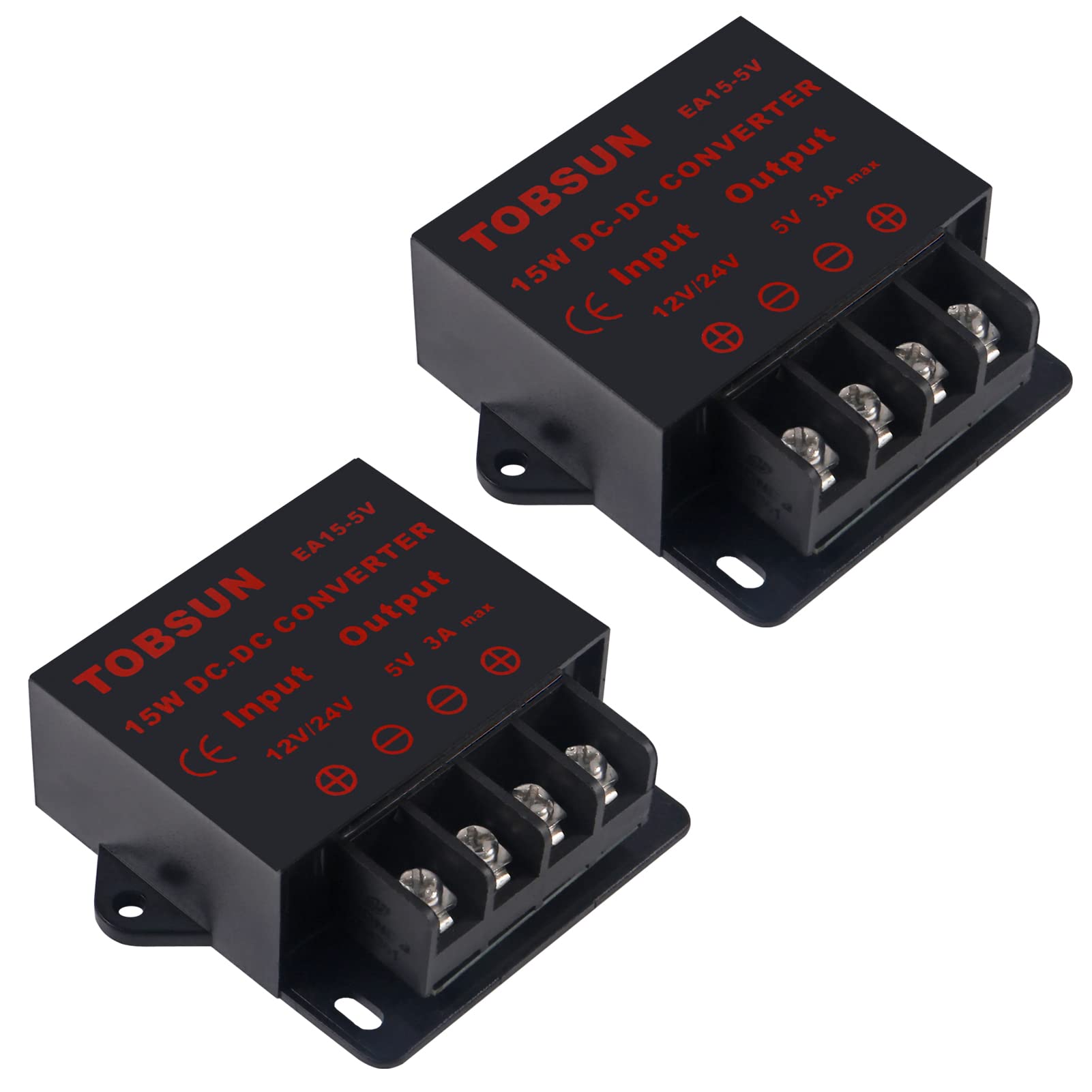 Mua 2 Pack 12V /24V to 5V 3A Converter,DC Converter Step Down Regulator ...
