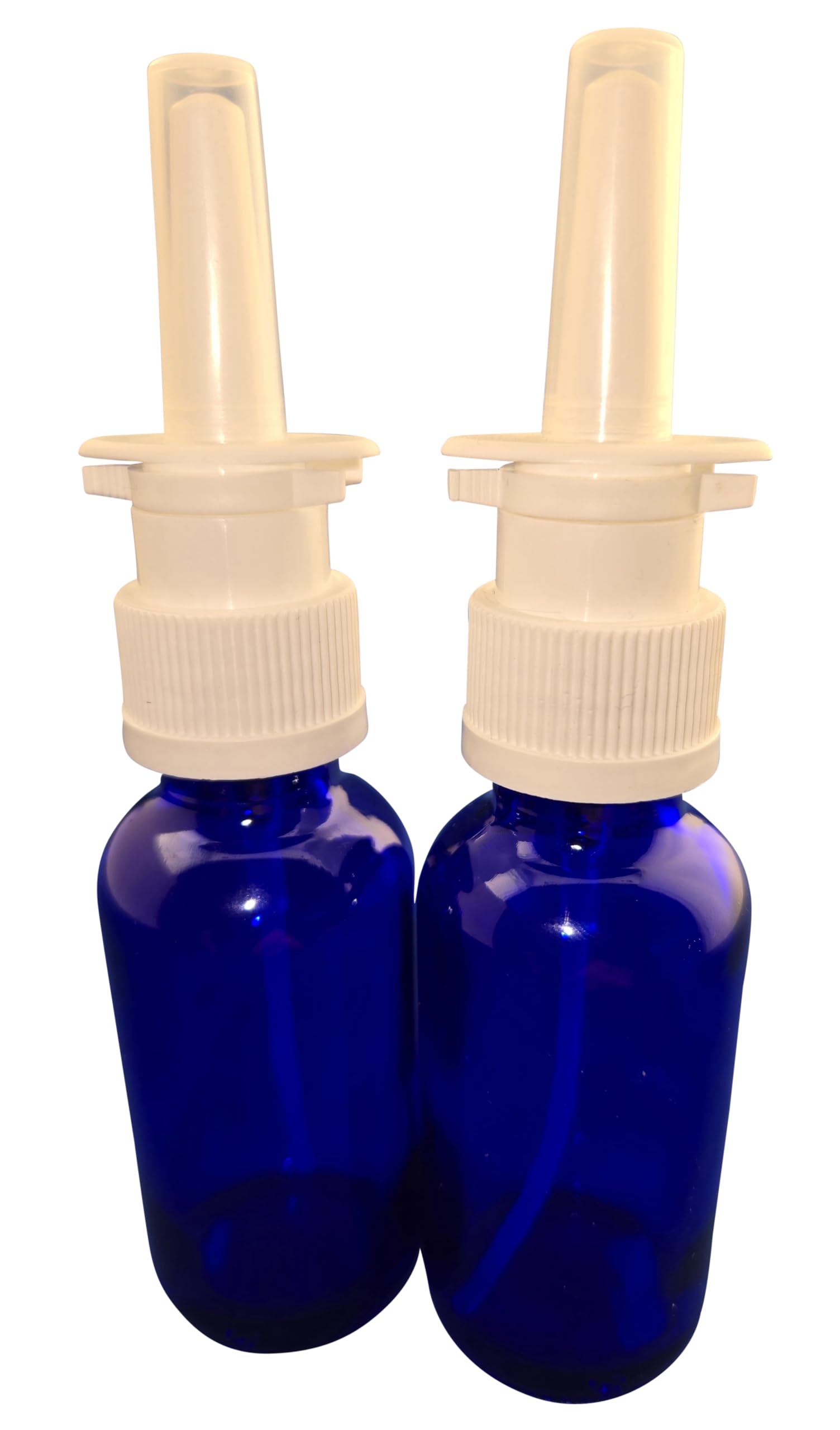 **MISSING ONE NOZZLE** Snoot! Cobalt Blue Glass Nasal Spray Bottle 30ml ...