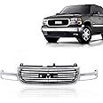 Amazon.com: CarPartsDepot Front Grille Grill Chrome Compatible With GMC ...