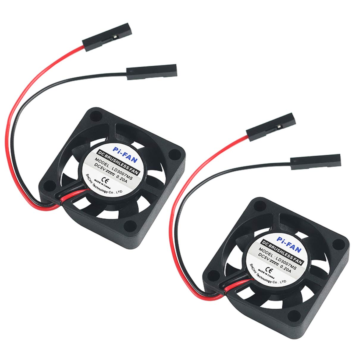 Mua 2pcs Raspberry Pi 4B Fan DC Brushless Cooling Fan 3.3V 5V Heatsink ...