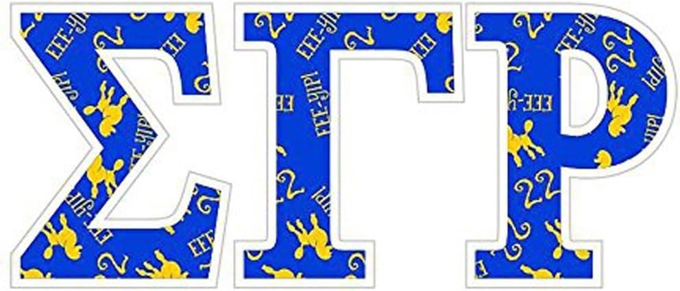Amazon.com: Sigma Gamma Rho Mascot Greek Letter Sticker - 2.5" Tall ...