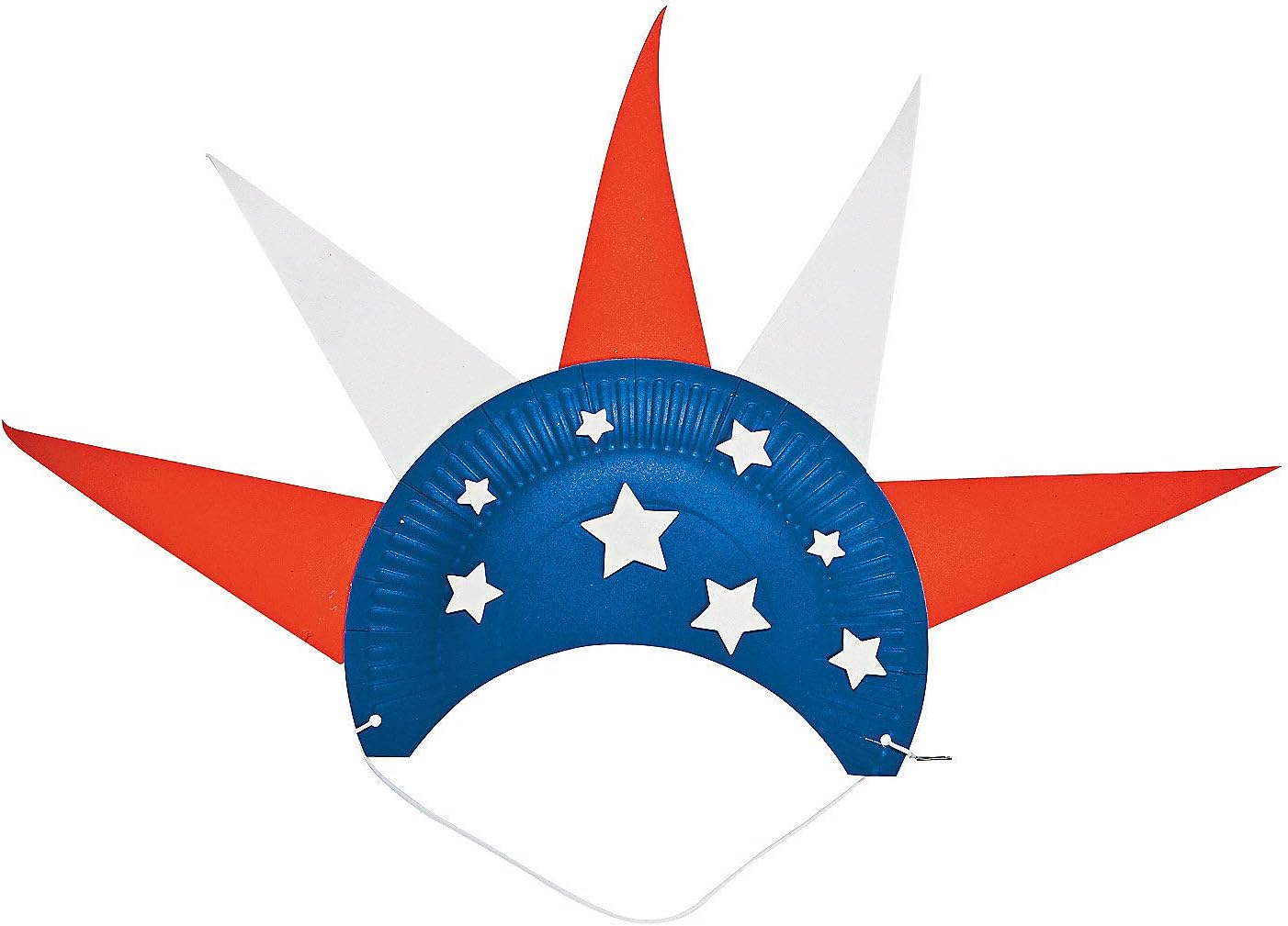Amazon.com: Patriotic Paper Plate Hat Craft Kit - Crafts for Kids and ...