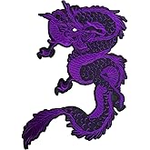 Amazon.com: Large Dragon Embroidered Applique Iron On Sew On Patch 13.4 ...