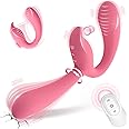 Amazon.com: Strapless Strap On Double Dildo - Wearable G Spot Vibrator ...