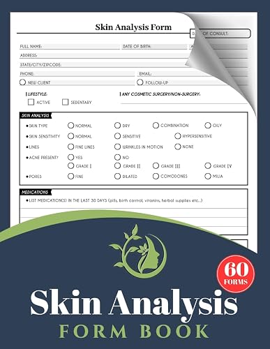 Skin Analysis Form Book: Skincare Analysis Consultation Forms for ...