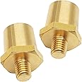 Amazon.com: Luomorgo 1 Pair M8 Thread Male Battery Terminal Charging Post, Brass Battery Post ...