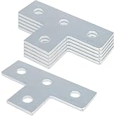 Amazon.com: heneng 12 Pcs 4 Hole T Shaped Flat Plate Fitting for 1-5/8 ...
