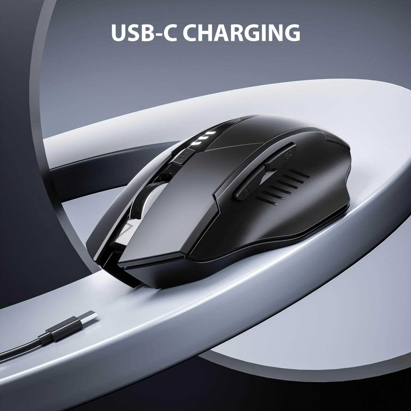 Mua INPHIC Multi-Device Bluetooth Mouse, Upgraded Visible Battery, 2400 ...