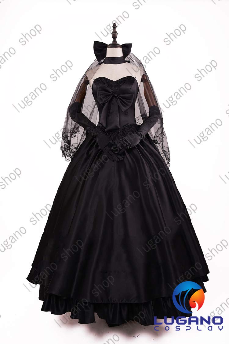 Mua LUGANO Fate Saber Wedding Dress Altoria Pendragon Black Style ...
