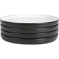 Amazon.com | Babish 4 Pack 10.5" Stoneware Stackable Dinner Plates ...