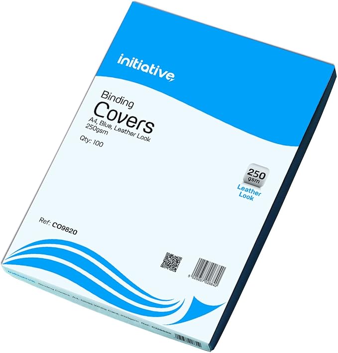 [Pack of 100] Blue A4 Leather Look 250gsm Binding Covers: Amazon.co.uk ...