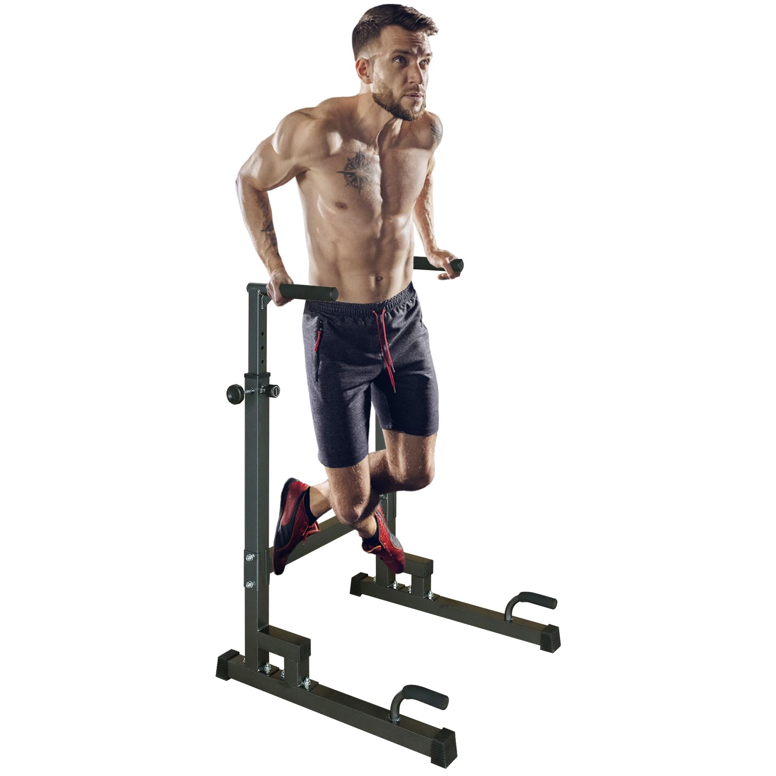LSKSSNG Dip Station, Heavy Duty Dip Bar Station with Adjustable Height ...