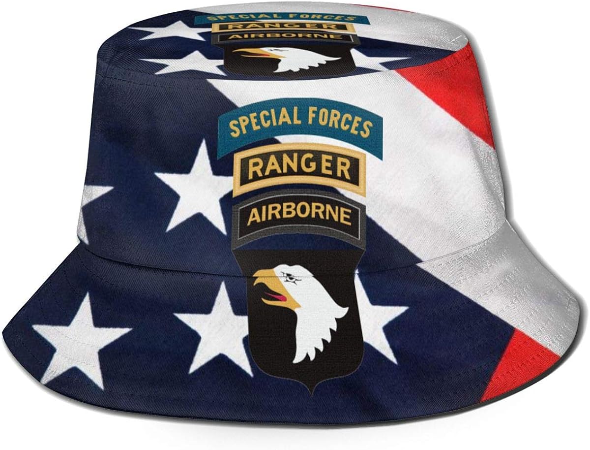 101st Airborne Ranger Special Force Fisherman's Hat Foldable Travel ...