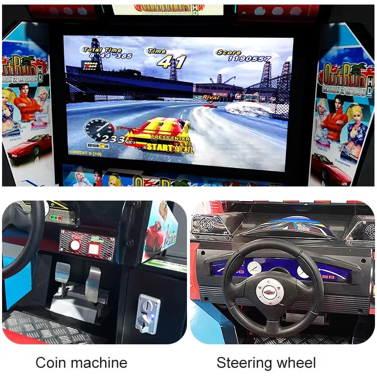 Coin Operated Outrun 32 Car Racing Games Machine Arcade Driving Game ...