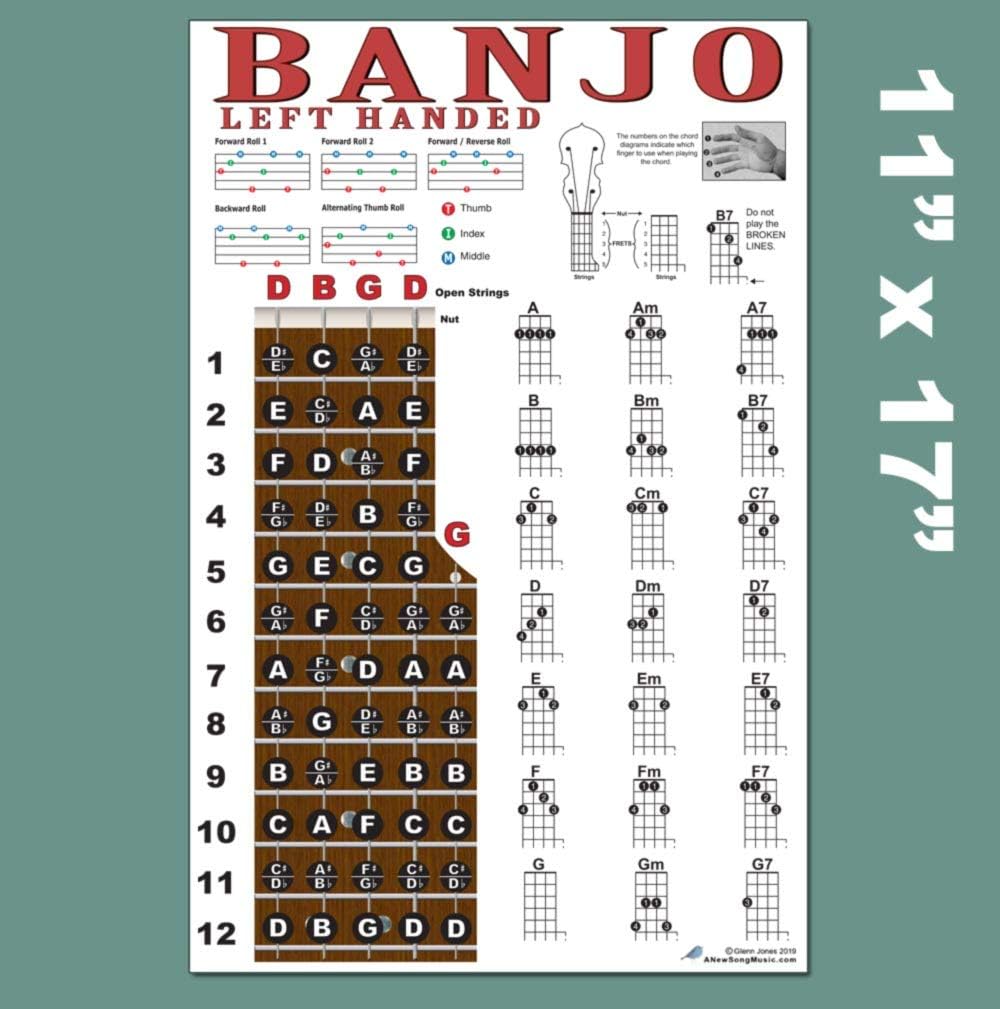 Ukuleles, Mandolins & Banjos THE PRACTICAL BANJO CHORD and FRETBOARD ...