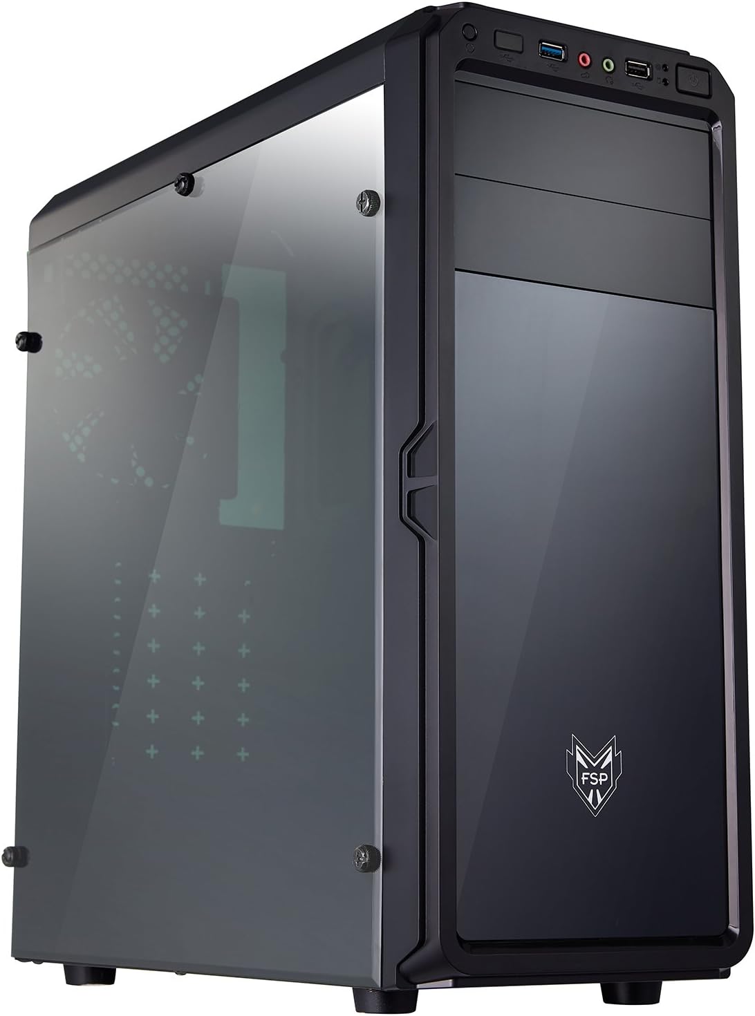 FSP Translucent Front & Side Window Panel ATX Mid Tower PC Computer ...