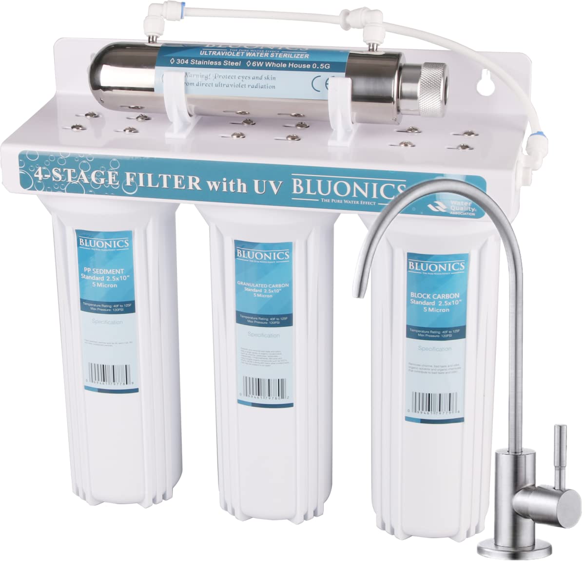 Mua 4 Stage Drinking Water Filter UV Ultraviolet Light Purifier for ...