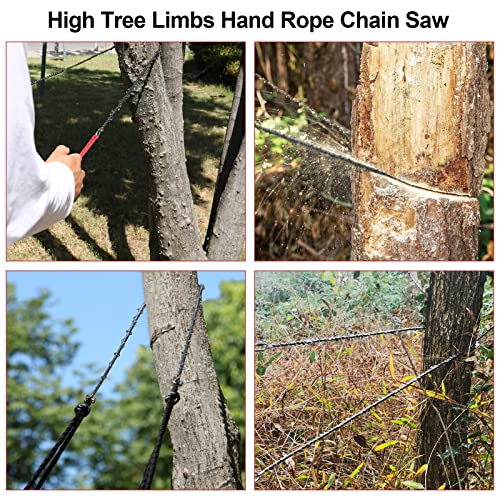 Tree Loppers Hand Chain Saw For High Tree Branches - 50 Inch Double ...