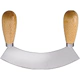 Amazon.com: Mezzaluna Knife & Pizza Cutter Rocker - 12 Inch (30.5 cm ...