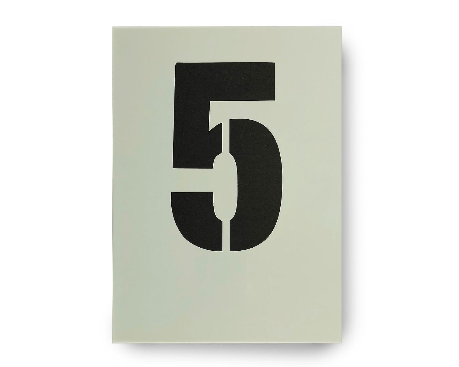 Big Number 5 Stencil 120mm 4 3/4 Inches Tall on Tough Durable Plastic ...