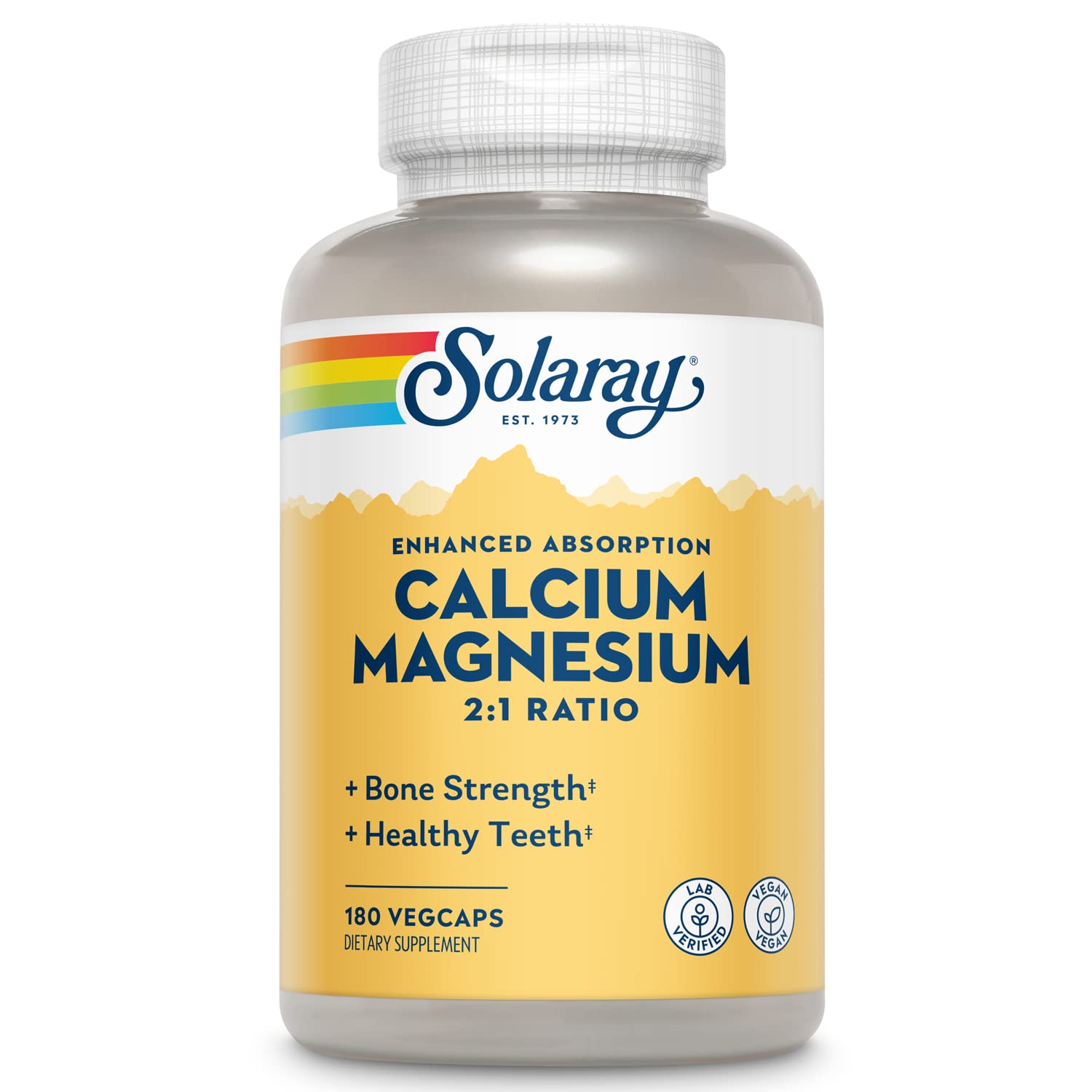 Mua Solaray Calcium and Magnesium AAC Capsules, 180 Count (Packaging ...