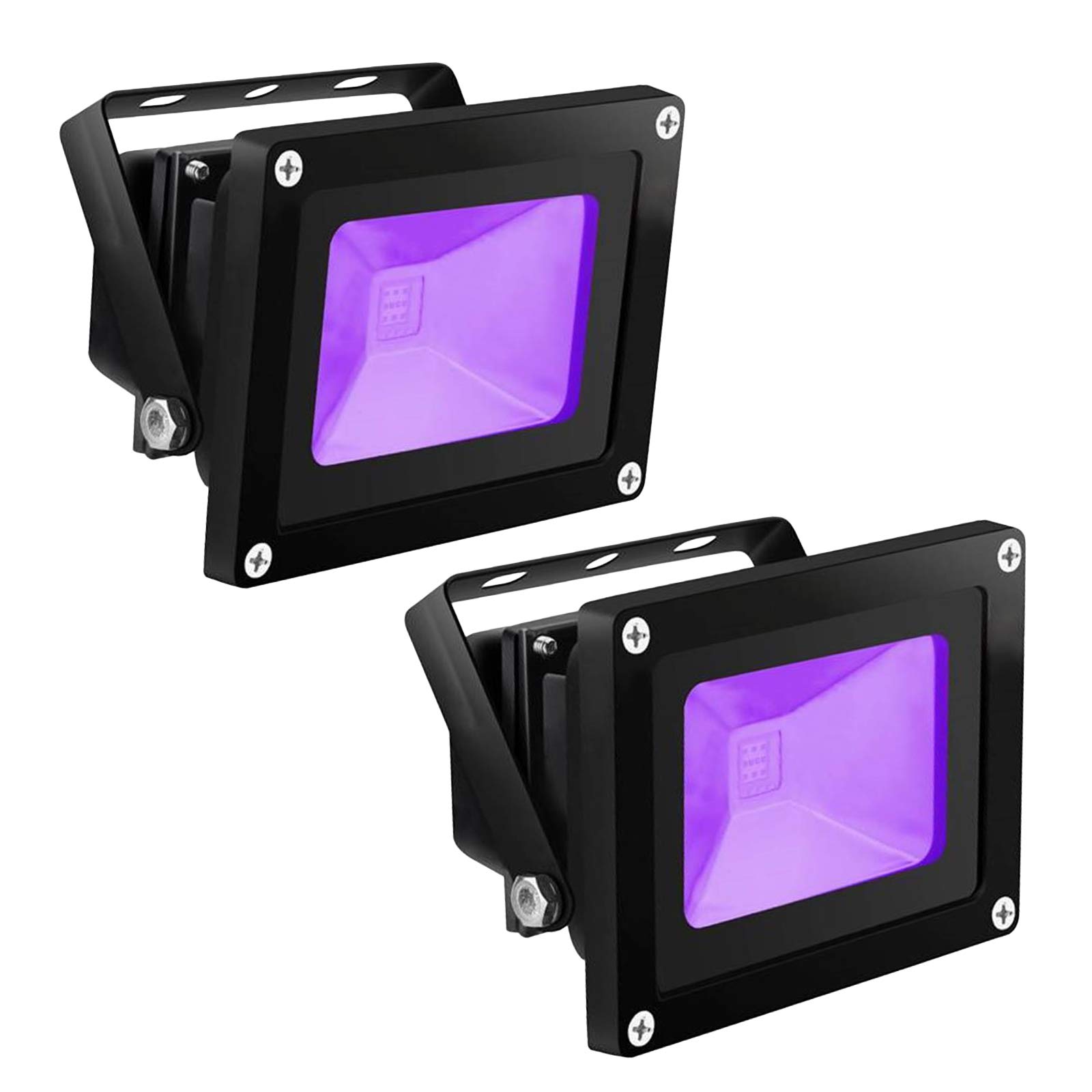 UV LED Black Light, 2 Pack HouLight High Power 10W LED Black Light ...