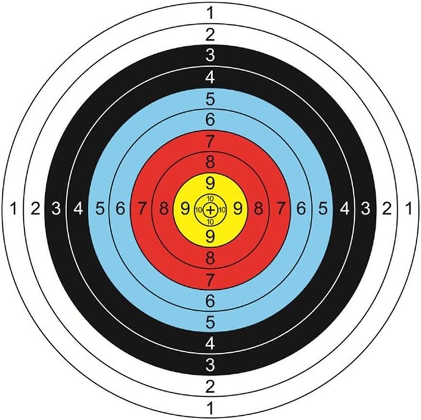 30 pcs papier de tir à l'arc Cible flèche cibles de tir Accessoires ...