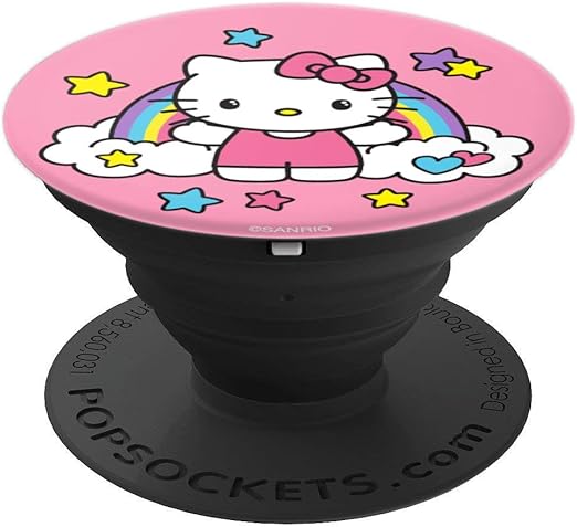 Amazon.com: Hello Kitty Rainbow PopSockets Grip and Stand for Phones ...