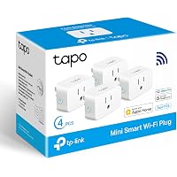 TP-Link Tapo Matter Compatible Smart Plug Mini, Compact Design, 15A ...