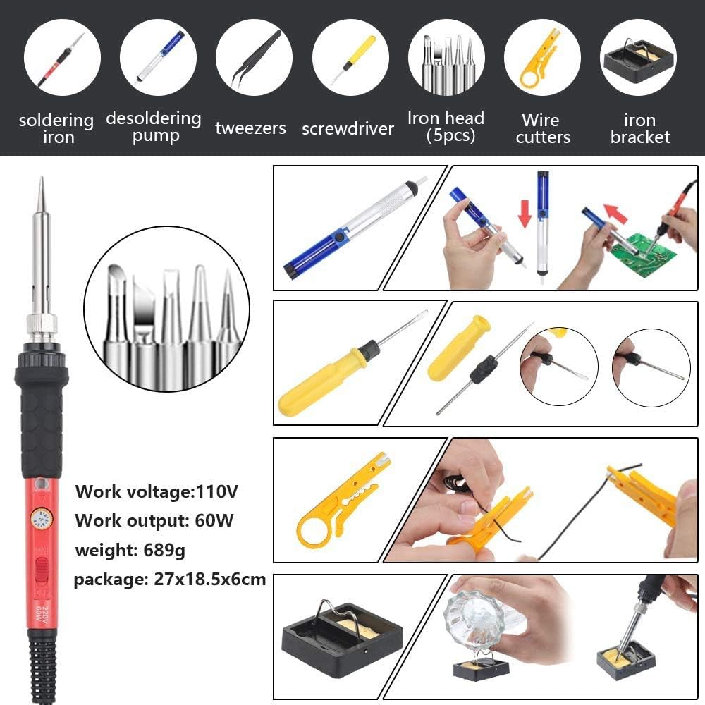 Soldering Iron Kit, Updated Soldering Gun Kit, Soldering Gun Kit for ...