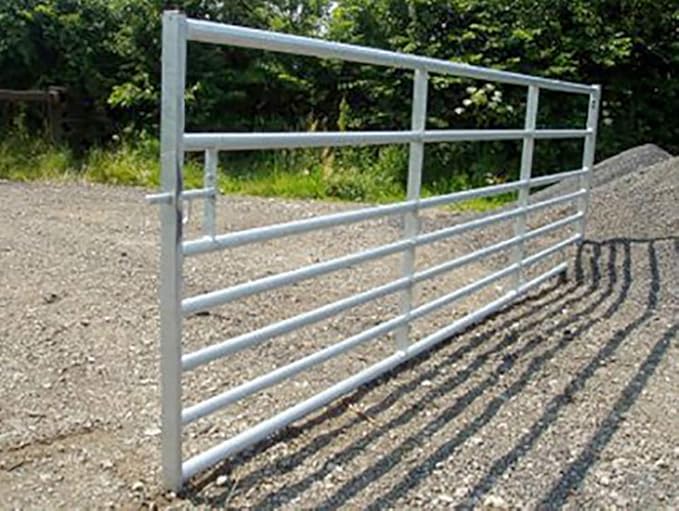 Galvanised 7 Bar Metal Field Gate with Spring Bolt Fastening (3660mm ...