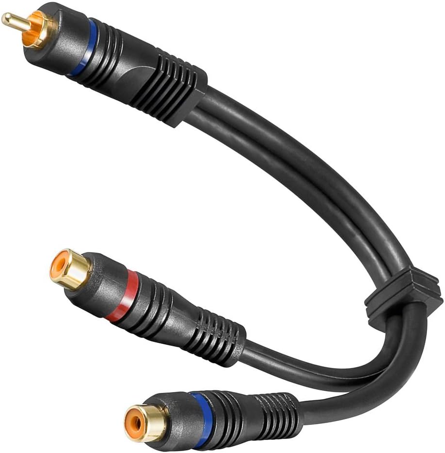 erenLINE® 20 cm HQ Cinch Y-Adapter - Kabel, Verteiler: Amazon.de ...