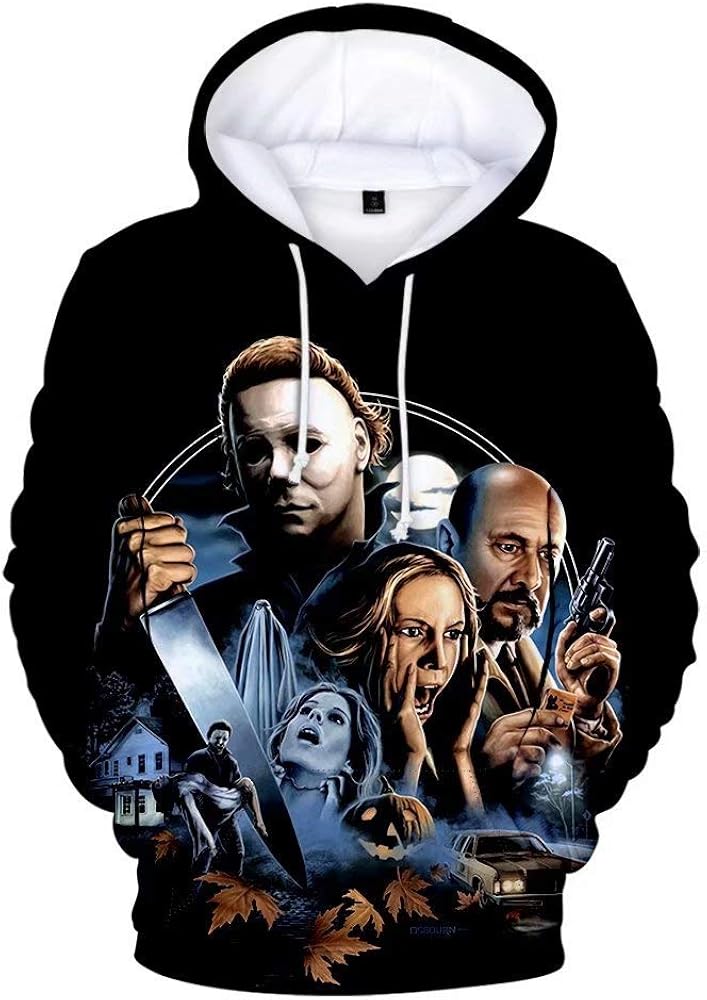 Michael Myers Hoodie Hot Movie Halloween Cosplay Costume 3D Printed ...