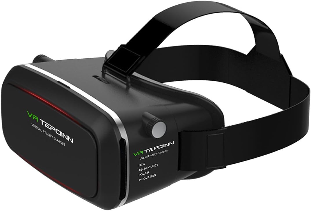 Tepoinn Casque Lunette VR 3D Réalité Virtuelle Lunette Virtuelle Le ...