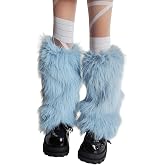 GORBUS Plush Furry Leg Warmers for Women Cozy Winter Boot Toppers ...