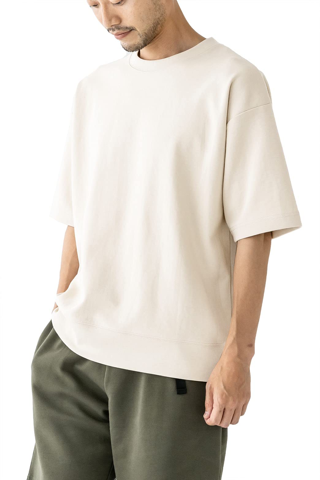 Mua [Amazon Essentials] Double Face Sweat T-Shirt, Wide Fit, Men's (Old ...