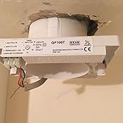 Manrose QF100T Quiet Extractor Fan with Timer for 4"/100mm Duct: Amazon ...