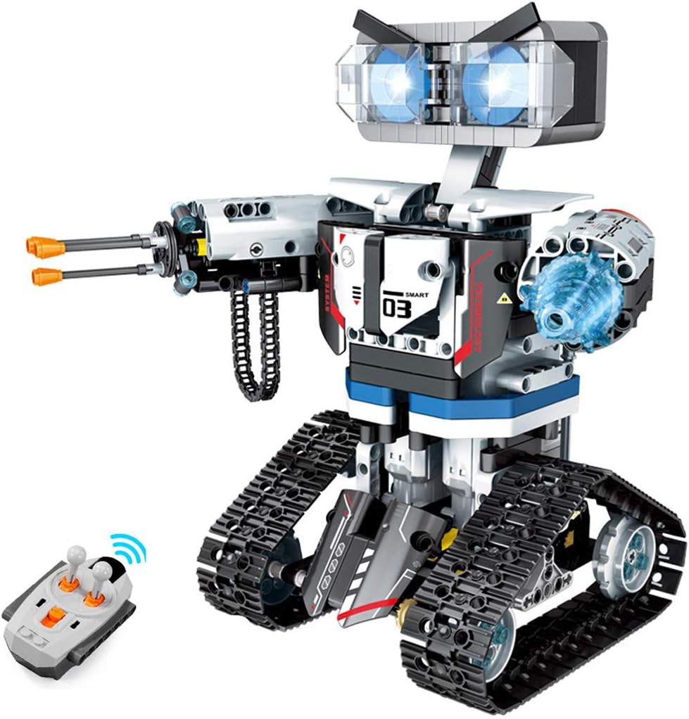 Amazon.com: Remote Control Building Block Robot Kit,Large STEM Robotic ...