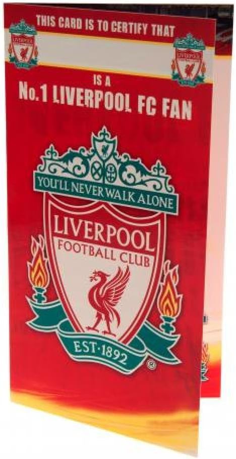 Liverpool FC Official Football Gift Birthday Card No 1 Fan - A Great ...