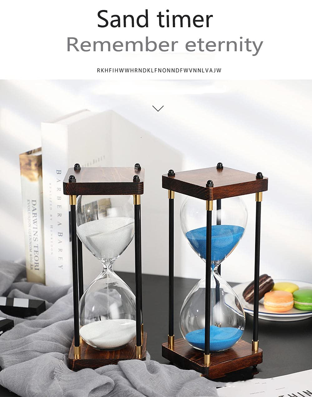 Mua Premium Large Hourglass Sand Timer 60 Minutes, Decorative Sandglass ...