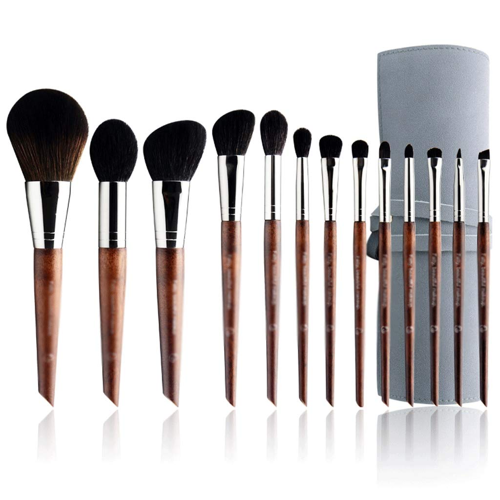 Professionelle Make-up-Pinsel-Set, 13 Stück Premium-Synthetic Ziege ...