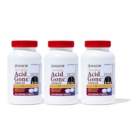 Major Acid Gone Extra Strength Antacid Chewable Tablets - Anti-Acid ...