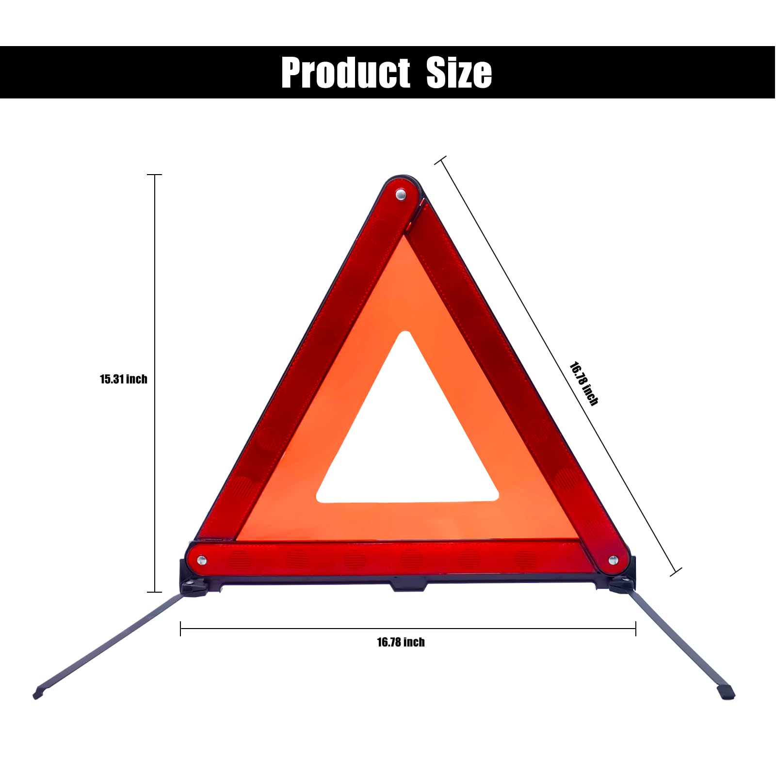 Mua Pack-1 Standard Warning Triangles, Reflective Triangle Emergency ...