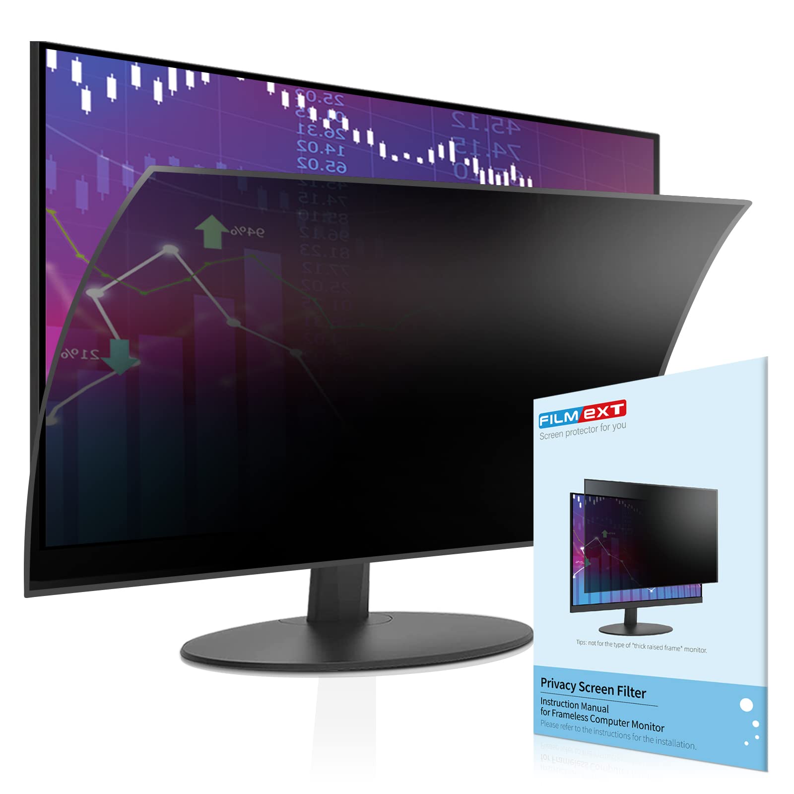 FILMEXT [2023 Upgrade Removable Computer Privacy Screen Filter for 28 ...