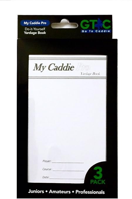 My Caddie Pro Golf Yardage Book - Go to Caddie 3 Pack: Amazon.ca ...