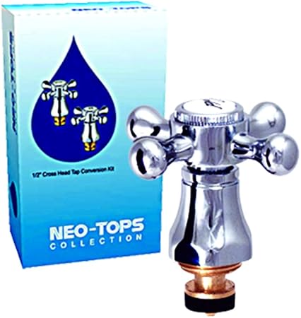 Cross Head Chrome Plated Tap Conversion Kit, Silver, 0.5-Inch: Amazon ...