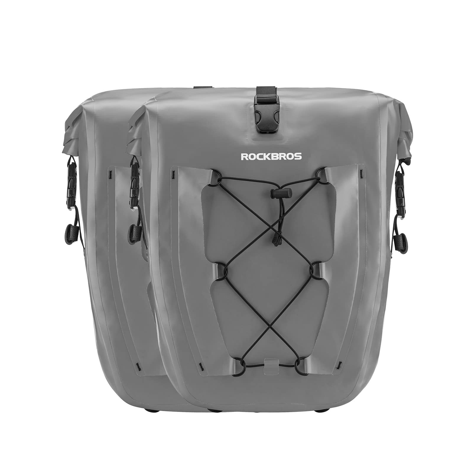 ROCKBROS Bike Panniers Waterproof Bike Rear Rack Bag Max 30L Large ...