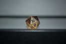 Amazon.com: Set of 7 Deluxe Metal Golden Polyhedral Game Dice Set ...