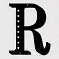 Amazon.com: Resama 11" Black Metal Letter Wall Decor,Visual 3D Letter ...