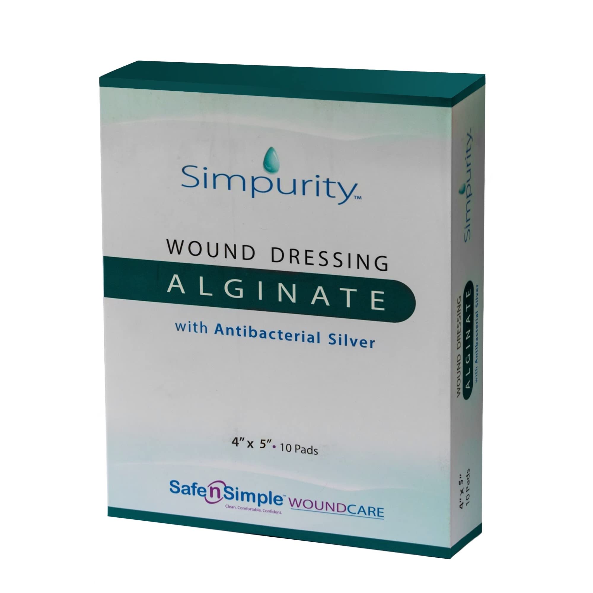 Mua Alginate Wound Dressing First Aid with Antimicrobial Silver, 4" x 5 ...